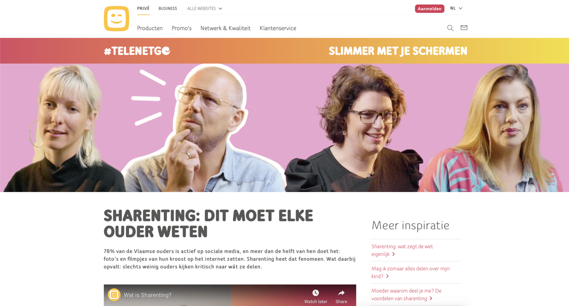 Telenet Sharenting: A Content & Social Marketing Case Study | MMBSY