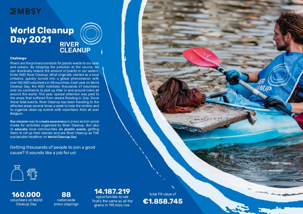 River Cleanup PR Campaign Case Study (World Cleanup Day) | MMBSY